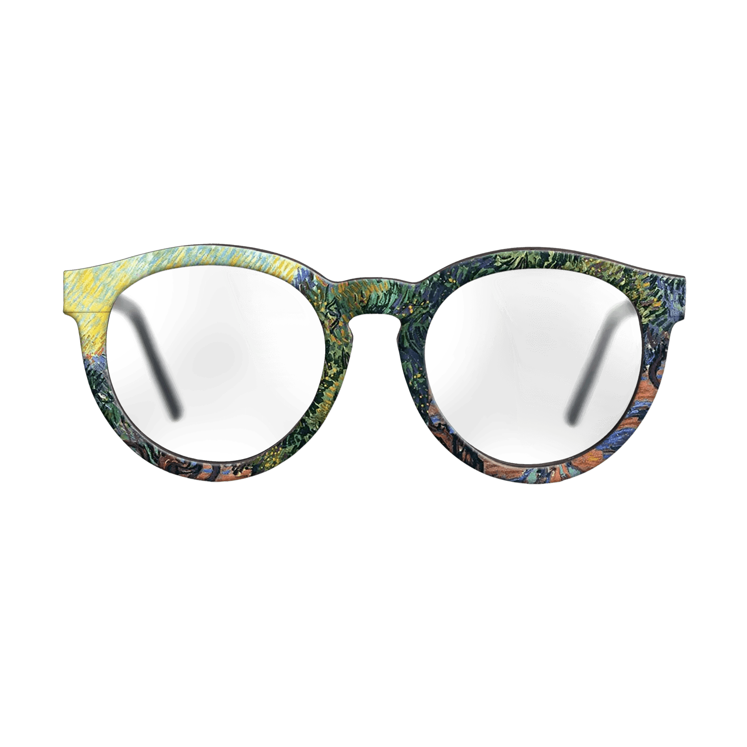 Oil Painting on Straight Grain Walnut: Rococo - Olive Grove - Orange S